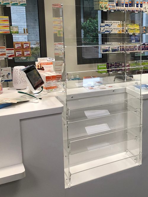 Meubles inter-comptoirs plexiglass - Ocdiff